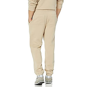 Amazon Essentials Relaxed-Fit Sweatpants for Men - Closed-Bottom, Big & Tall Options, Tan, Medium