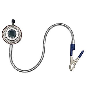 VASTOOLS Torque Angle Meter, 1/2" Drive Wrench Angle Gauge, 14" Flexible Clip Arm, CR-V Steel