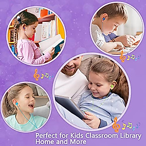 TJZXGUI Kids Bulk Earbud Headphones 50 Pack Multi Colored,Individually Bagged,Wholesale Disposable Earphones Perfect for School Classroom Libraries Students (50Mixed)