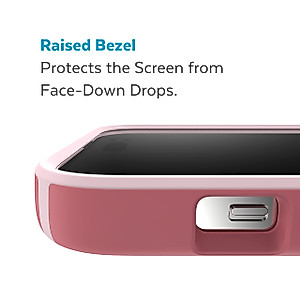 Speck for iPhone 14 Pro Max Case - Drop Protection, Scratch Resistant, Built for MagSafe Case with Soft Touch Coating - 6.7" iPhone 14, Dual Layer -Sweet Coral/Light Coral Candyshell Pro