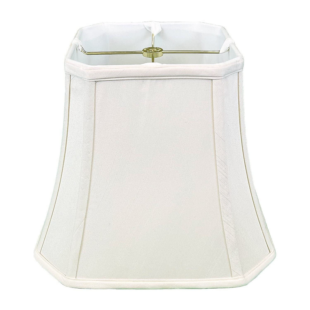 Royal Designs Square Cut Corner Bell Basic Lamp Shade, White, 9 x 16 x 13