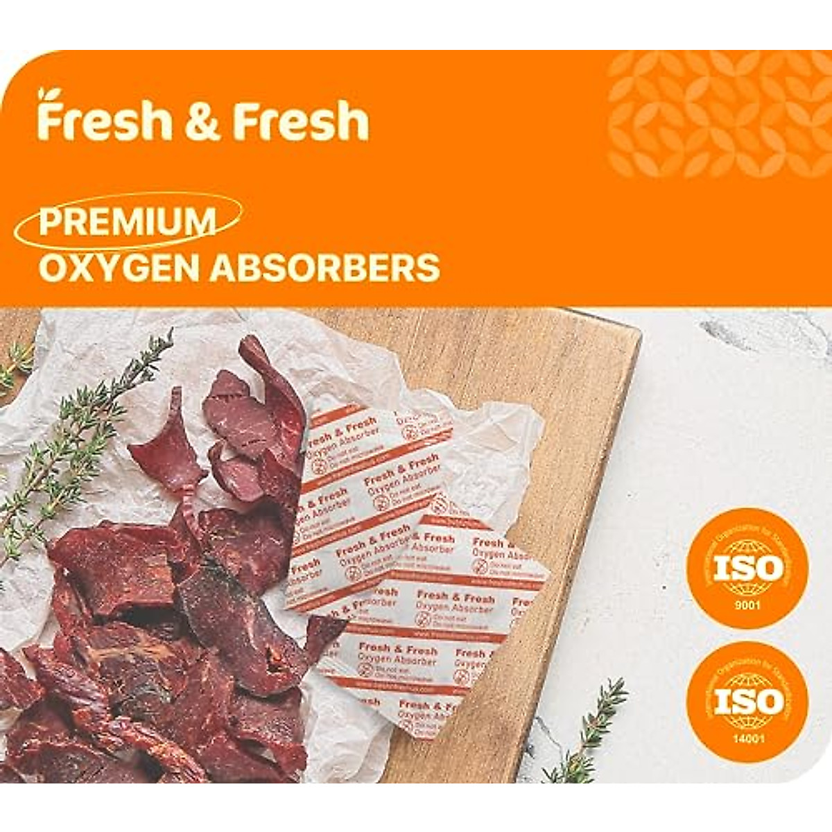 300 CC [100 Packets] Premium Oxygen Absorbers for Food Storage, Oxygen Scavengers Packets(1 Bag of 100 Packets) - ISO 9001 Certified Facility Manufactured Oxygen Absorbers