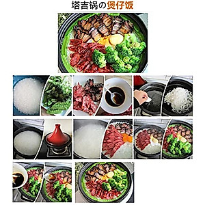 Enameled Cast Iron Tagine Pot Moroccan Cooking Pot Tajine Cookware with Cone-Shaped Closed Lid And Base for Stew Casserole Slow Cooker (Lemon Yellow)