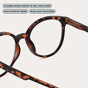 GIBLOGO Reading Glasses for Women/Men Eye Glasses Blue Light Reading Glasses Cheaters Eyeglasses