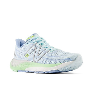 New Balance Women's Fresh Foam X 880 V13, Blue/Green Aura/Silver Metalic