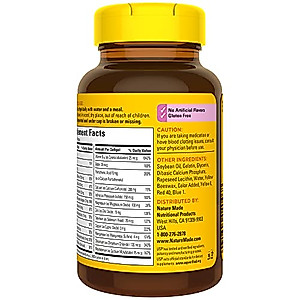 Nature Made Multivitamin For Her 50+ with No Iron, Womens Multivitamin for Daily Nutritional Support, Multivitamin for Women, 60 Softgels, 60 Count (Pack of 1)