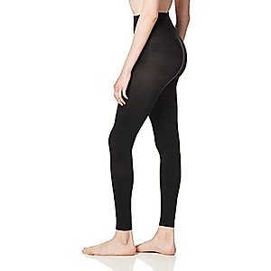 L'eggs womens Energy Graduated Footless Q02001 1 Pair Compression Tights, Black, Medium US