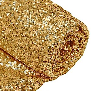 12 Feet 4 Yards Sequin Fabric, by The Yard, Sequin Fabric, Tablecloth, Linen, Sequin Tablecloth, Table Runner (Gold)