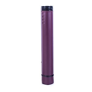 IWOMA Extendable Poster Tubes Expandable 25” to 40” with Shoulder Strap for Carry Documents Drawings Oil Paintings, Maroon