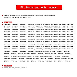 Ytpoools 242044020, 242044008 Refrigerator Defrost Heater kit, Compatible With Frigidaire Refrigerator Electrolux, Gibson, Kelvinator, White, Westinghouse, Tappan, Kenmore, AP4567873, PS3408665