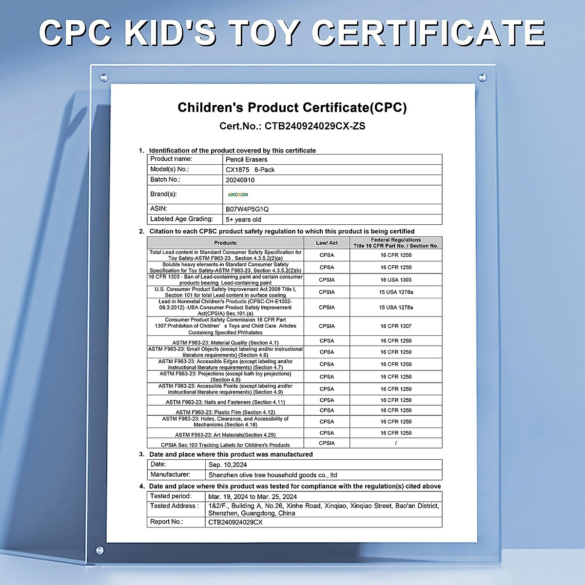 EIKOSON Erasers for Kids,6Pc Pencil Eraser Shaving Roller Case for Easy Pick Up and Removal |Kids Erasers, Cute Erasers, School Supplies for Kids,Back to School Gift