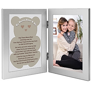 Poetry Gifts Mom or Grandma Birthday or Mother's Day Gift, Mama Bear and Me, Add 4x6 Inch Photo