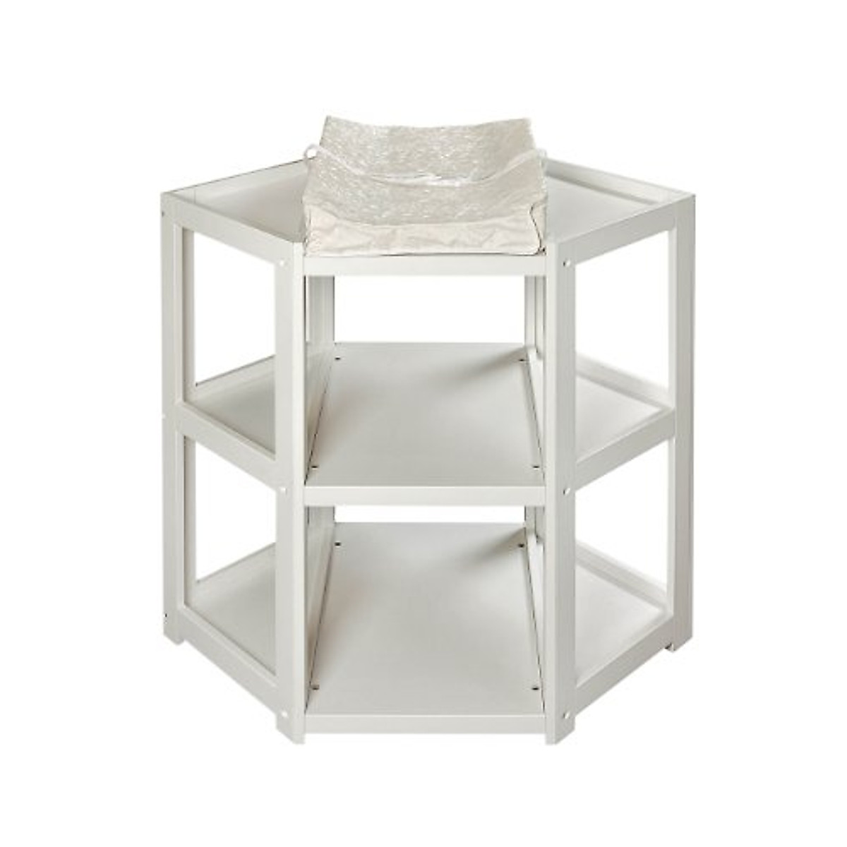 Diaper Corner Baby Changing Table with Contoured Pad