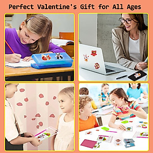 Valentines Day Cards for Kids - 28pcs Diamond Animal Craft Kits Valentines Cards, Kids Valentines Day Cards with 7 Different Gem Stickers for School Classroom Valentine's Gifts Exchange Decorations