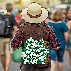VBFOFBV Travel Backpack, Laptop Backpack for Women Men, Fashion Backpack, St. Patrick'S Day Clover