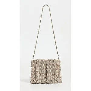 Loeffler Randall Women's Ember Diamante Clutch, Gold, One Size