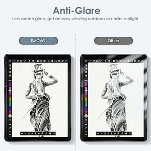 TiMOVO Magnetic Feel-Paper Screen Protector Compatible with iPad 10th Generation 10.9 Inch 2022, Removable, Reusable, Matte Film for All-New iPad 2022, Paper Felt, Anti Glare, Anti Scratch - 1 Pack