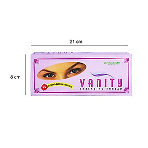 Vanity Threading Thread - Pack of 2 (10 Spools in Each Box) with Scissor by Behal International
