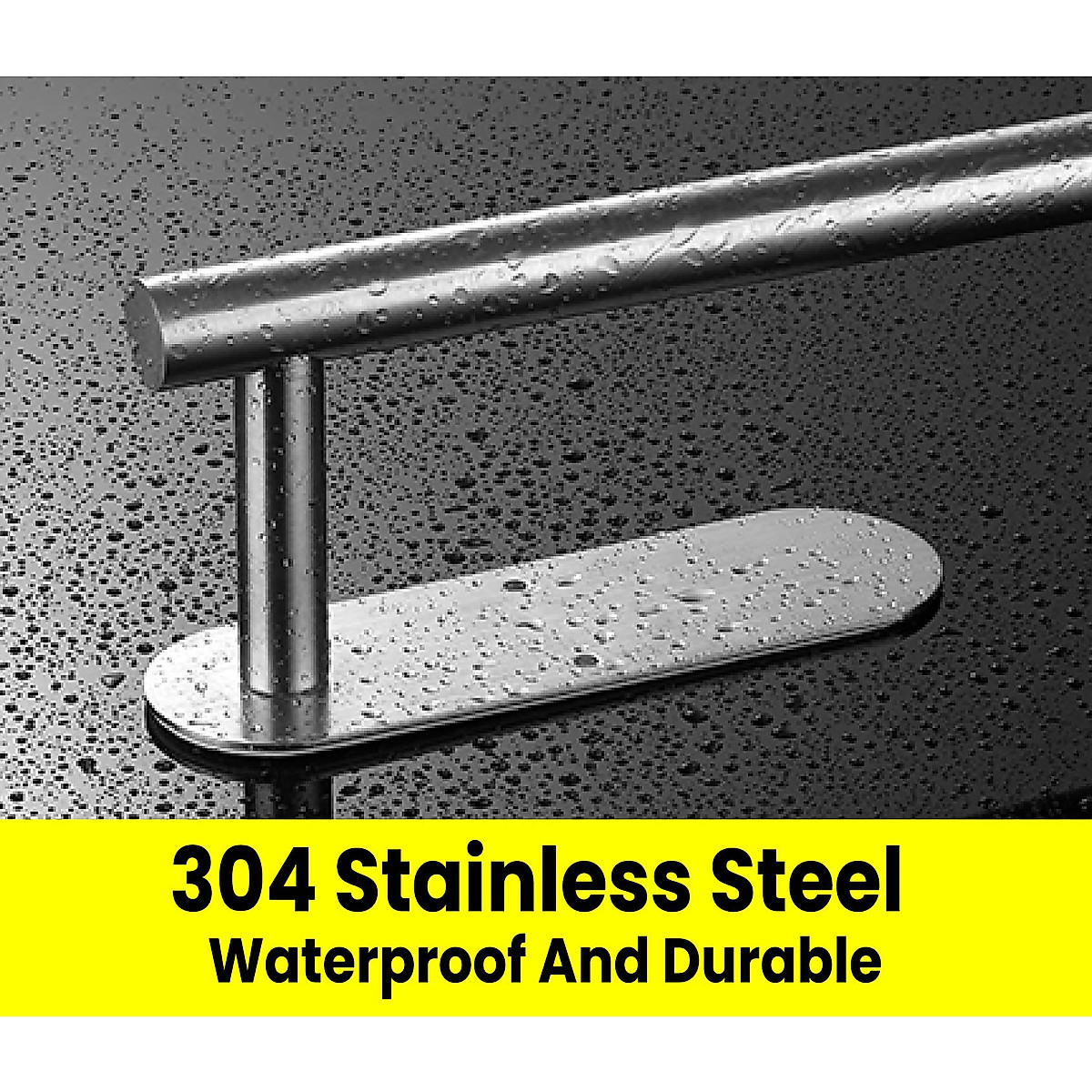 Paper Towel Holder Under Cabinet - (Silver) Adhesive Paper Towel Holders with Stainless Steel - Stick or Screw Towel Holders for Kitchen Cabinet, Bathroom, Wall Mount