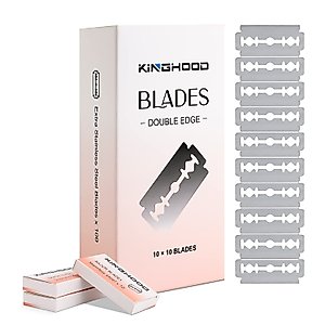 100 Count Safety Razor Blades - Single Blade Razor Blades for Shaving - Stainless Steel Double Edge Razor Blades for a Smooth and Precise Shave