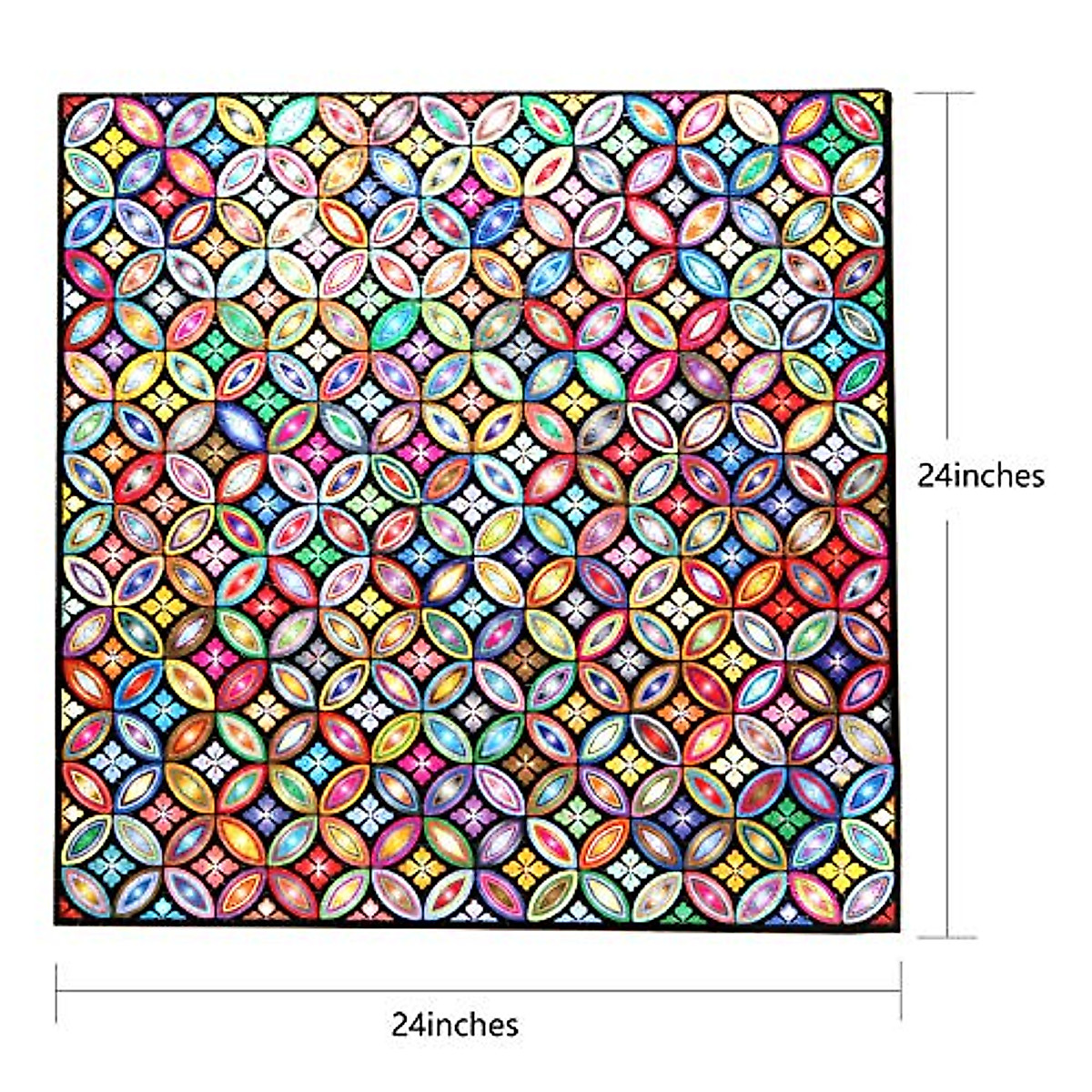 Bgraamiens Puzzle-Four Leaf Clover-1000 Pieces Creative Color Challenge Jigsaw Puzzle