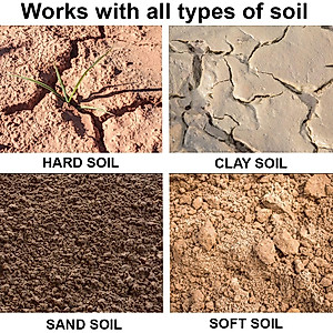 K-Brands Auger Drill Bit for Planting 4 Pack – Garden Spiral Hole Drill and Bulb Planter Tool - Bedding Plants, Umbrella Holes – for 3/8 Inch Hex Drive Drill