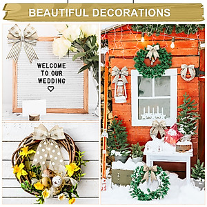 Mlurcu Farmhouse Ribbon Spring Wired Ribbon 2.5" Wide 25 Yds Wire Ribbons for Crafts Wreaths Bows Making Wedding Gift Wrapping Welcome Buffalo Plaid Polka Dot Stripe Solid Rustic Burlap Wired Ribbon