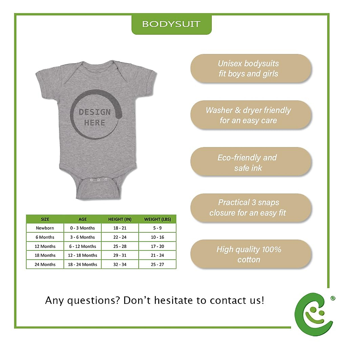 Cute Rascals Baby Bodysuit My Hero Wears Scrubs I Call Her Mommy Doctor Nurse Boy & Girl Baby Clothes Funny Cotton Oxford Gray Design Only 18 Months