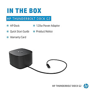 HP 1 inch ,FHD 1080i Thunderbolt Dock G2 with Combo Cable