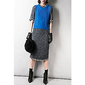 Zarapack Womens' Genuine Fluffy Feather Fur Clutch Shoulder Bag (Black)