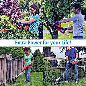 Powerextra 2 Pack 3.6Ah LBXR20 Battery for Black & Decker 20V Battery Max Lithium LB20 LBX20 LST220 LBXR2020-OPE LBXR20B-2 LB2X4020 Cordless Tool Battery