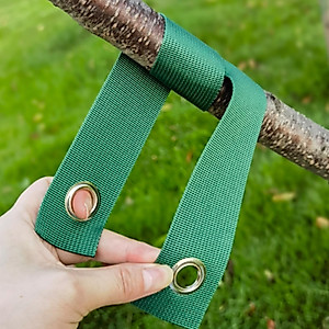 DasTior 3 Pcs Heavy Duty Steel Tree Stake Kit, Tree Supports for Leaning Tree Protection with 3 PCS 11.8" Steel Tree Stakes, 3 PCS 15.8" Tree Straps，32.8 FT Rope