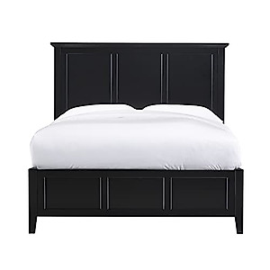 Modus Furniture Solid Wood 2-Side Storage Bed, California King, Paragon - Black