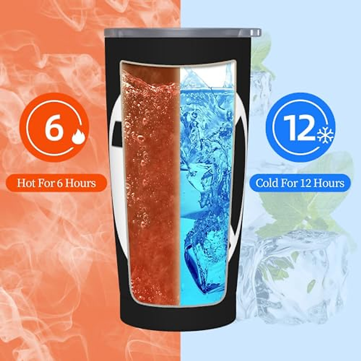 HIKTIEK Kate Musics Bush Stainless Steel Insulated Car Sippy Cup With Lid Travel Mug for Cold Hot 20 oz