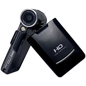 DXG DXG-569VKC 5.0 Megapixel Ultra-Slim High-Definition Digital Video Camera In Clamshell (Black)