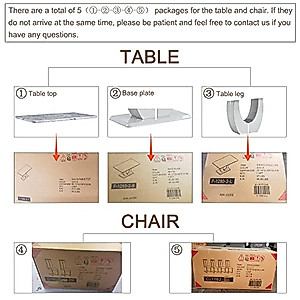 hohoedc 63" Morden Faux Marble Dining Room Table Set,Big Kitchen Dining Table for 6-8 with MDF Base,7 Piece Rectangle Dining Table Set &6 Pu Leather Upholstered Chairs Ideal