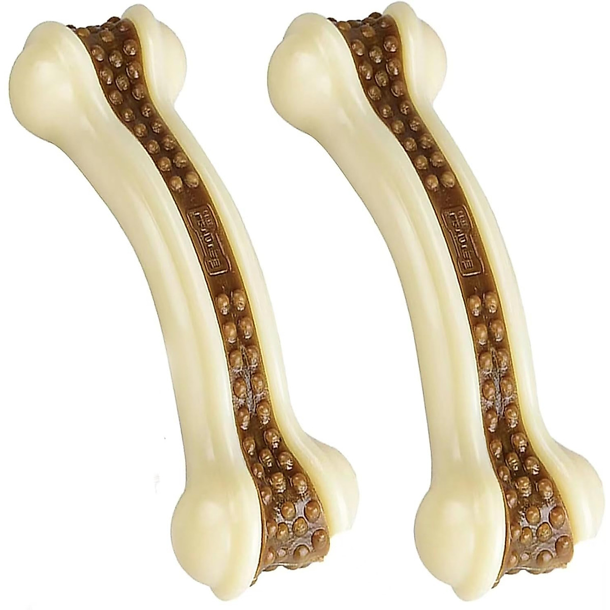 Beyyoly Premium Dog Chew Toys - Natural Rubber Teething Sticks for Puppies & Adult Dogs - Durable Dental Chew Bones for Strong Teeth & Healthy Gums Non-Toxic