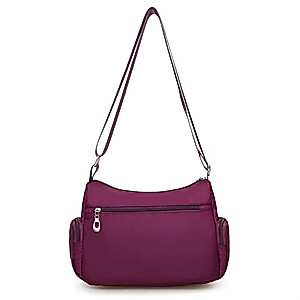 HEYUANPIUS Convertible Crossbody Handbag, Women Casual Messenger Bag Waterproof Nylon Shoulder Bag Large Capacity Mom Handbags Tote Crossbody Pack Purse (Color : 3)