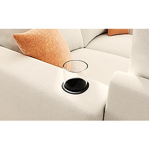 Free Combination Convertible Modular Sectional Sofa with Movable Ottomans and Storage, Oversized Symmetrical U Shaped Reversible Corner Couch with Cupholders, 6 Seat Sofa&Couch Bed for Living Room