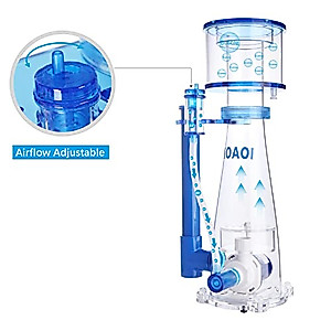 In Sump Protein Skimmers for Saltwater Aquariums up to 100 Gallons Fish Tank, DC Pump with Controller