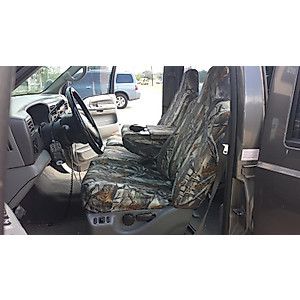 Durafit Seat Covers | FD77 XD3-C | 2002-2007 Ford F250-F550 Front/Back Car Seat Cover in XD3 Camo Endura Fabric | Front 40/20/40 High Back | Rear is Solid Bench | Not for 60/40 Double Cab only