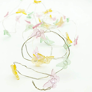 MIYA LIFE Butterfly String Lights LED Butterfly Lamp with Remote Butterfly Lights for Bedroom Elegant Butterfly Decor Hanging Lights for Bedroom