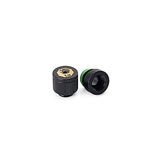 Bitspower Touchaqua Water-Exhaust Fitting (Glorious Black) (2 PCS)