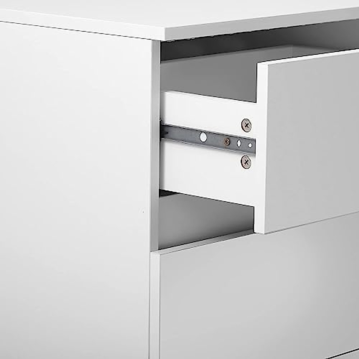 BKEKM Nightstands Bedside Tablewireless Charging Nightstand Remote Control Led Light-Dark End Table USB Charging 2 Drawers Bedside Cabinet Well Made