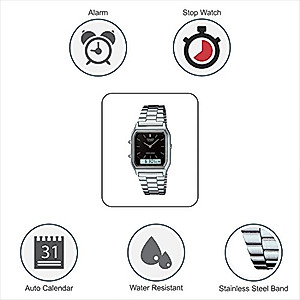 Casio AQ-230A-1DMQYEF Mens Combi Bracelet Watch