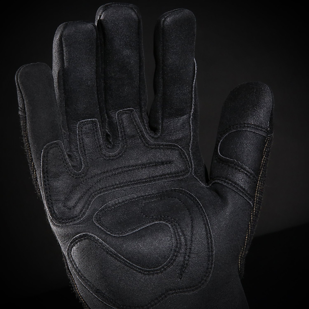 Ironclad HEATWORX REINFORCED; Heat and Cut Resistant Gloves, Palm Heat Protection Rated up to 450°F, (1 Pair), Black