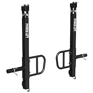 ER KANG Adjustable Jammer Arms for Power Cage, Fit 2"x2" Power Cage, 600LBS Capacity Lever Arm, Squat Rack Attachment for Body Strength Training Home Gym (50mm*50mm)