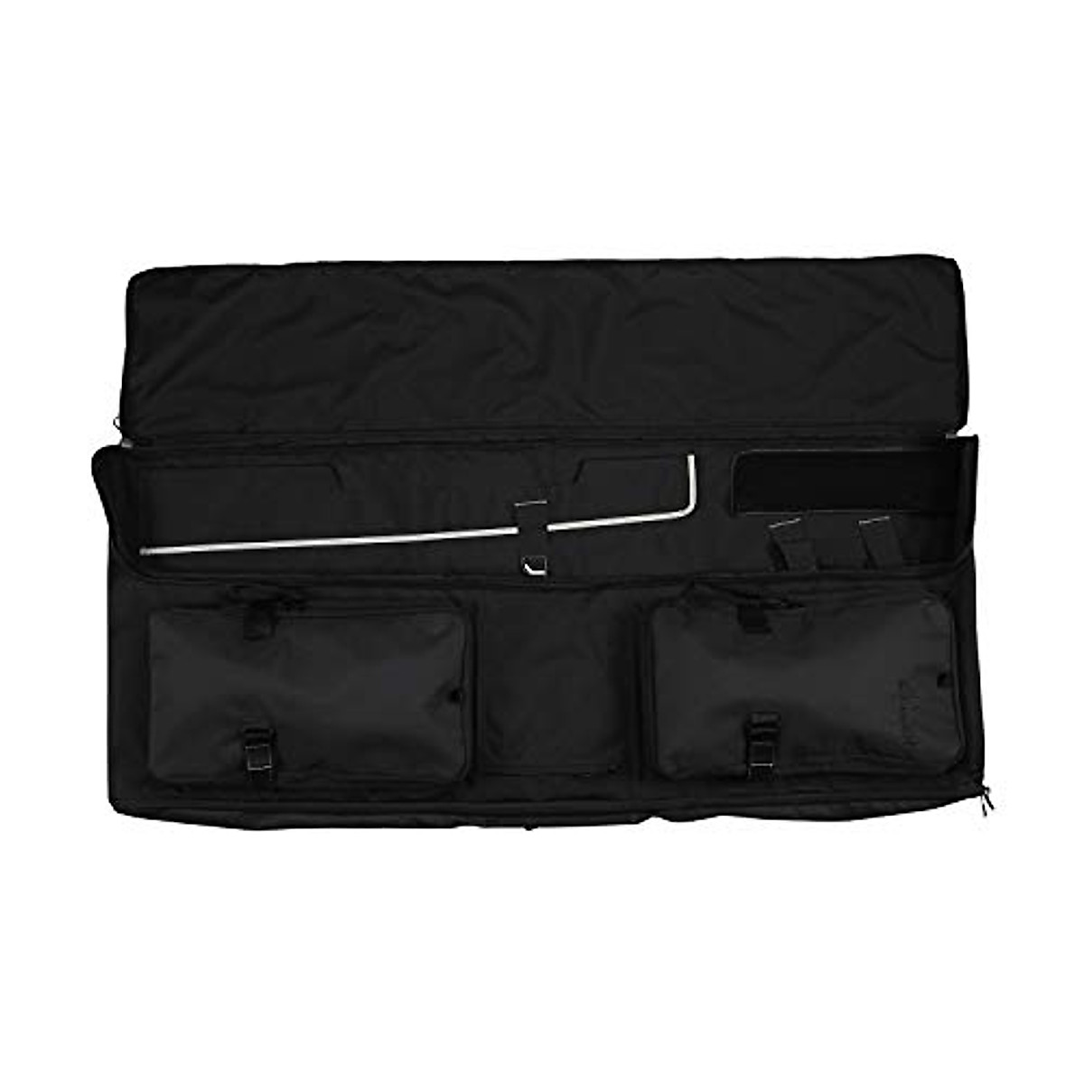 Allen Company Gun Case Hanging Garment, Hanging Closet, Gun Storage System for Closet, Black, Storage for 4 Handguns, 2 Long Guns, 8 Magazines and Extras, Locking Zippers, Black, One Size