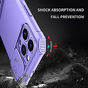 Protective Phone Cover Case Silicone Kickstand Case Compatible for infinix Smart 5,[3 Stand Ways] Vertical and Horizontal Stand Case,Full Body Hard Slim Protective Phone Case (Color : Purple)