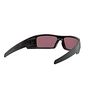 Oakley Men's Oo9014 Gascan Rectangular Sunglasses, Matte Black/Prizm Sapphire Iridium Polarized, 60 mm